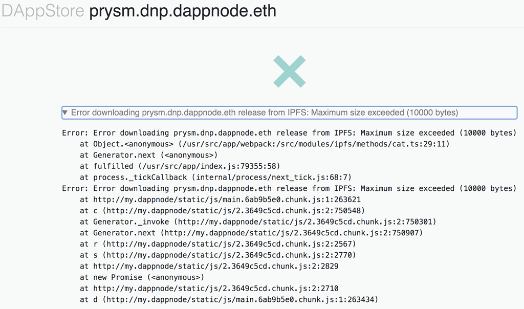 Unable to download Prysm package - [Discontinued - use Discord] Technical Support - DAppNode