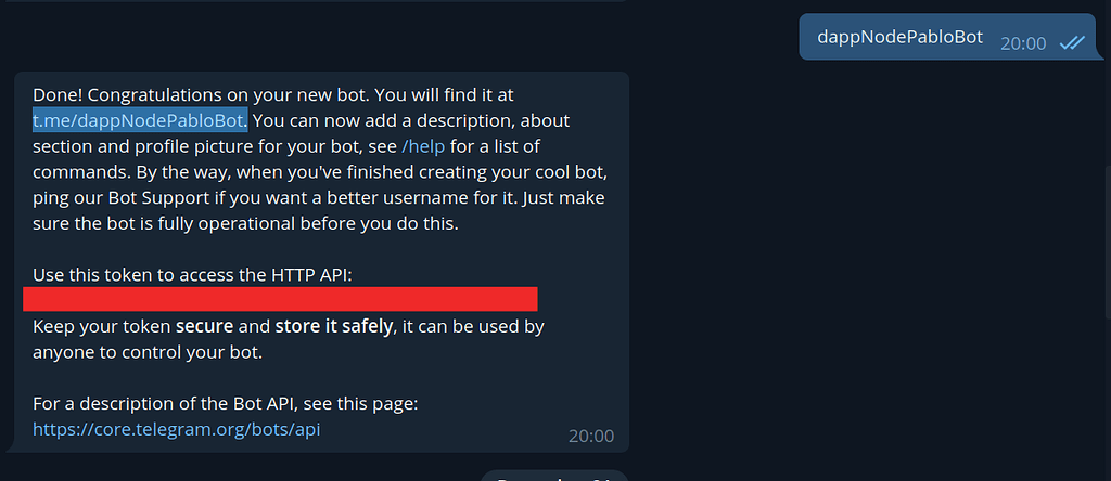 Set up your DAppNode Telegram bot - How-To - DAppNode