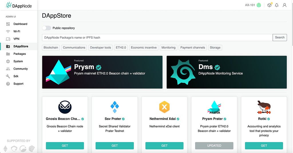 How to Setup a Gnosis Beacon Chain (GBC) Validator on DAppNode - How-To - DAppNode